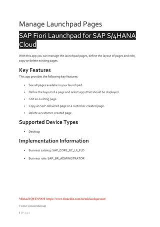 GU_SAP S4 HANA CLOUD_Manage Launchpad Pages.docx