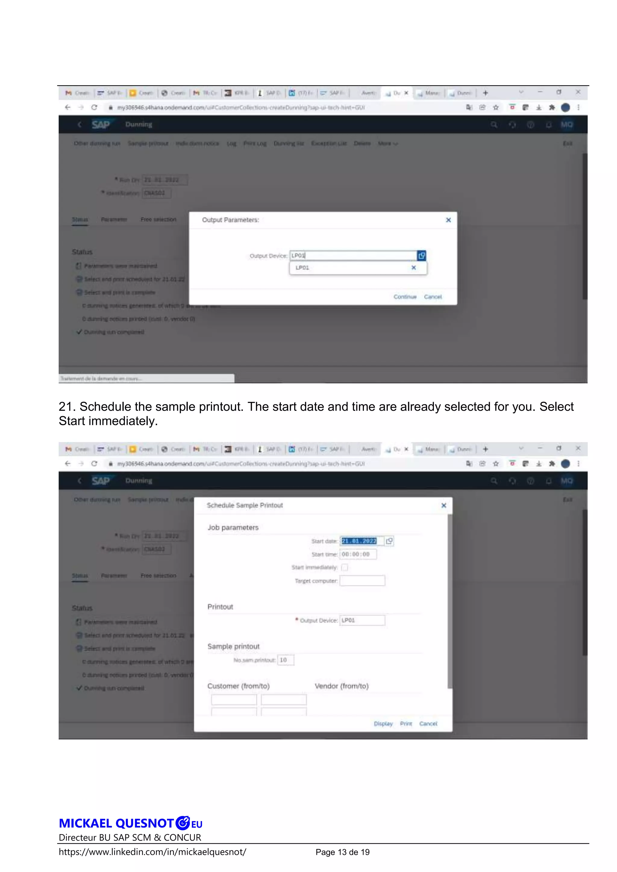 GU_SAP S4 HANA_How to perform Dunning_Create Dunning Notices (F150).docx