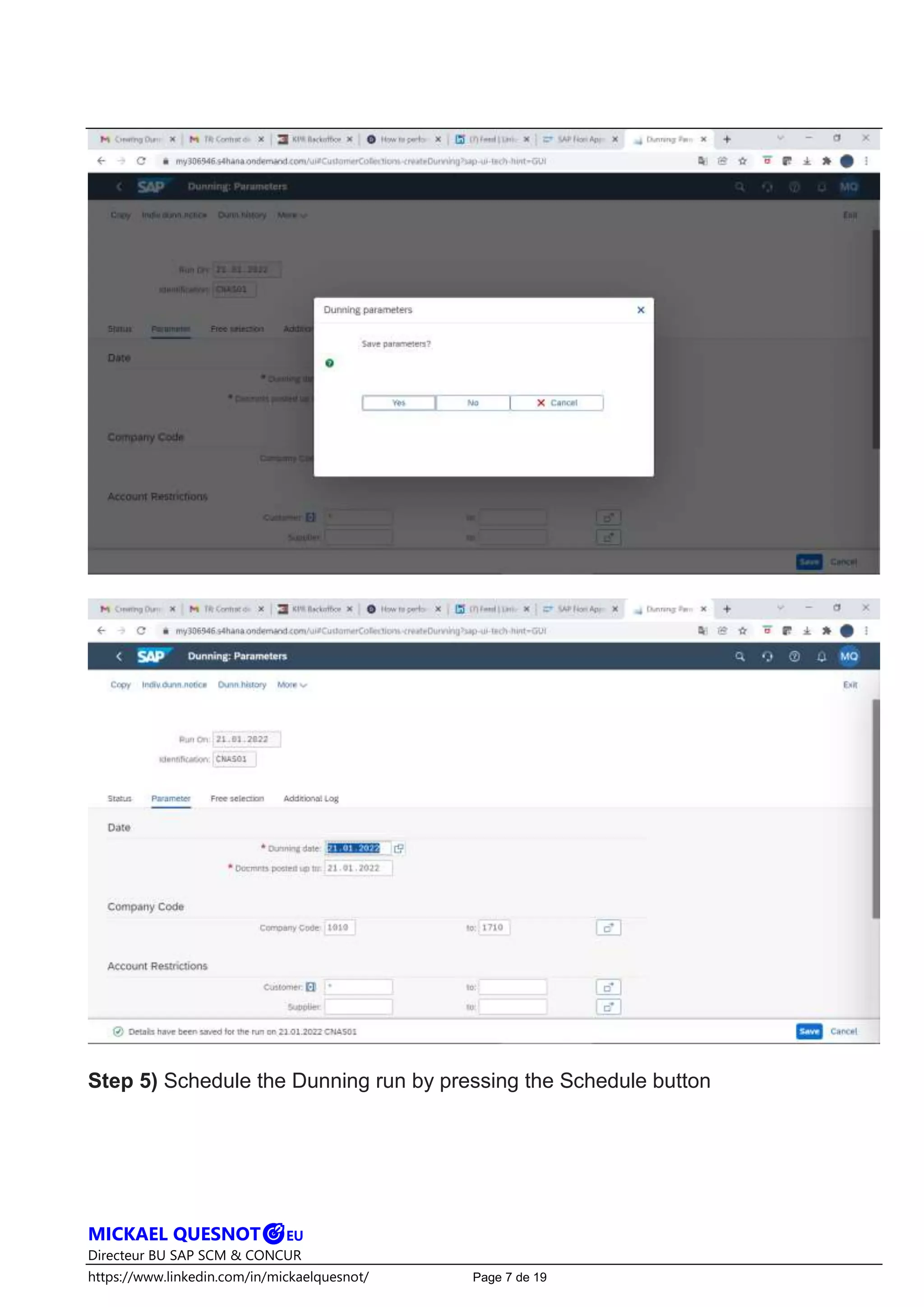 GU_SAP S4 HANA_How to perform Dunning_Create Dunning Notices (F150).docx