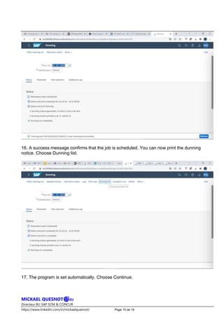 GU_SAP S4 HANA_How to perform Dunning_Create Dunning Notices (F150).docx