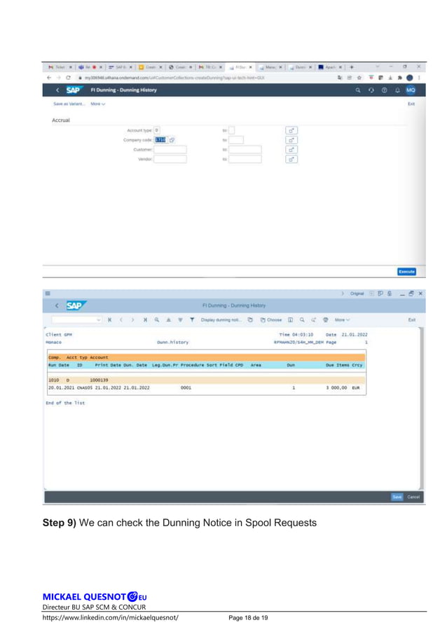 GU_SAP S4 HANA_How to perform Dunning_Create Dunning Notices (F150).docx
