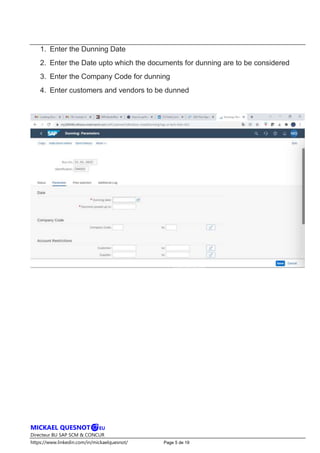 GU_SAP S4 HANA_How to perform Dunning_Create Dunning Notices (F150).docx