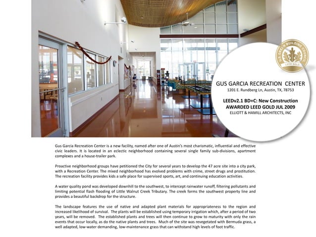 Gus Garcia Recreation Center | PPT