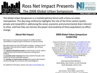 Global Urban Symposium | PPT
