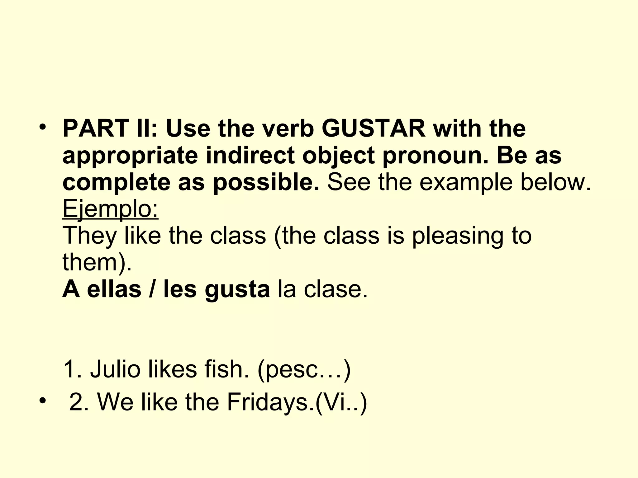 Gustar | PPT