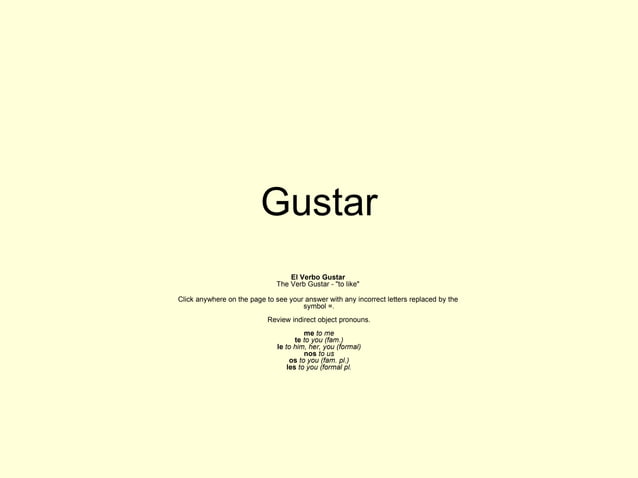 Gustar | PPT