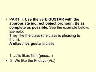 Gustar | PPT
