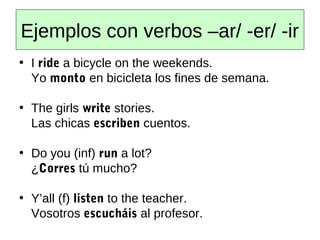 Gustar and Regular Present Tense Verbs Lesson | PPT