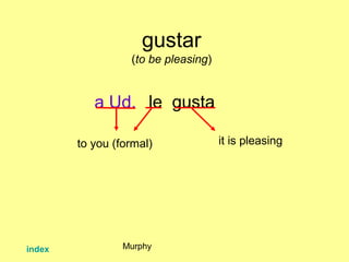 Gustar explanation | PPT