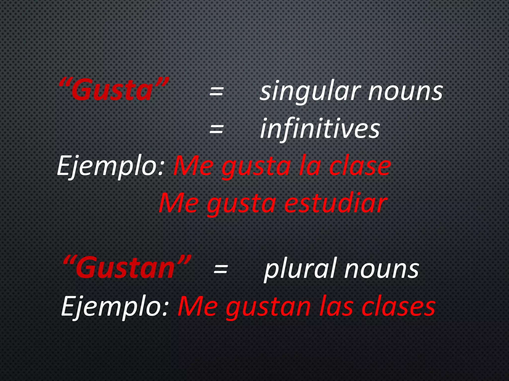 Gustar spanish powerpoint | PPT