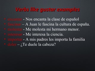 Gustar spanish powerpoint | PPT