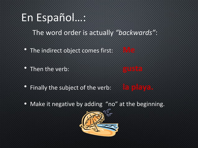 Gustar spanish powerpoint | PPT