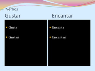 Gustar y encantar | PPTX