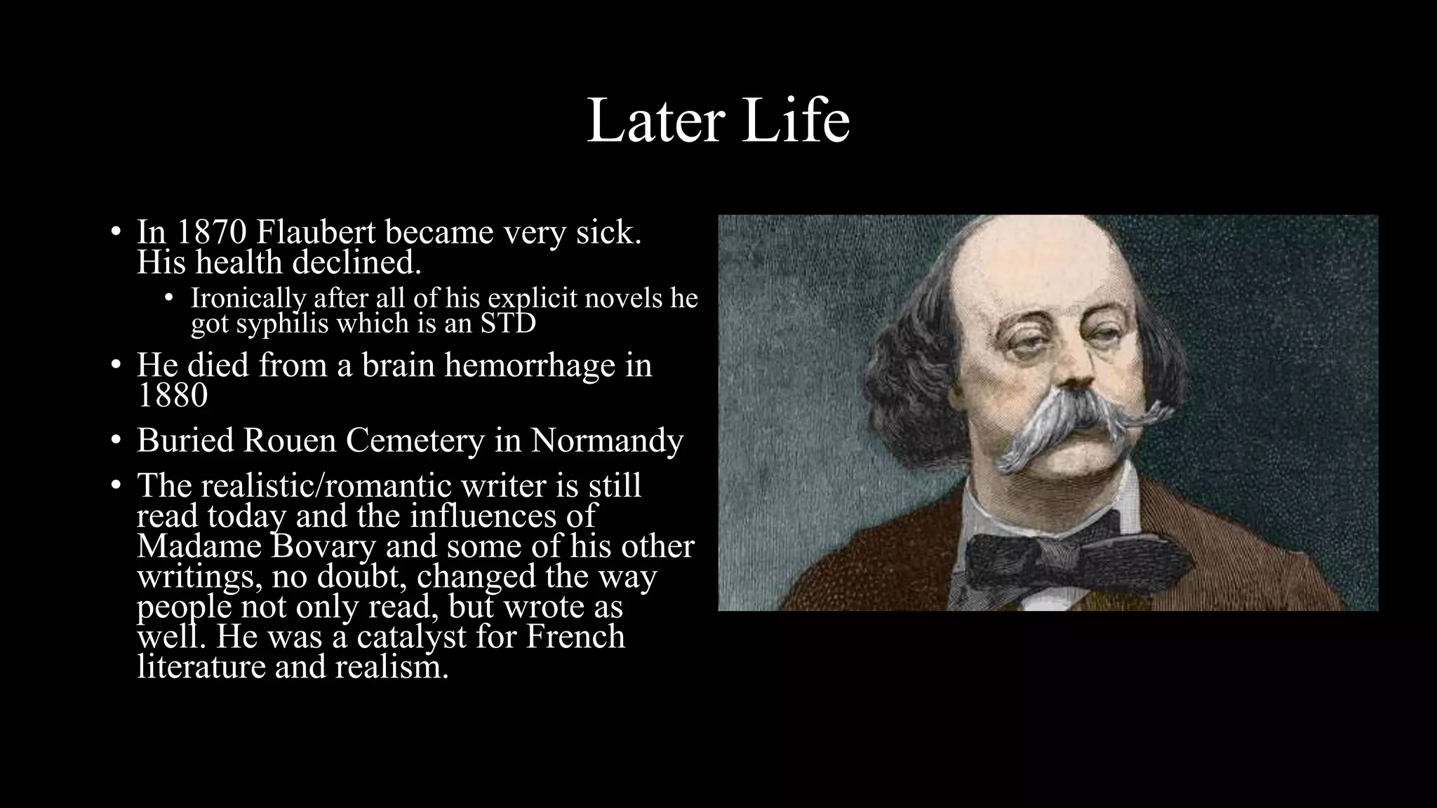 Gustave Flaubert by Laura Wilson | PPTX