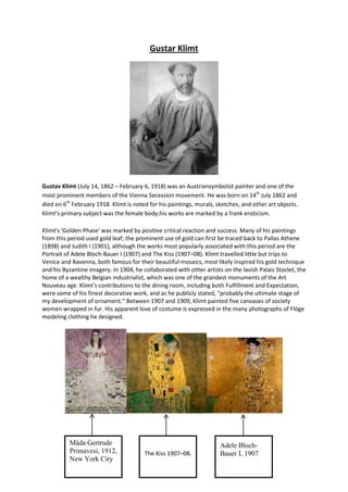 Gustav klimt | PDF