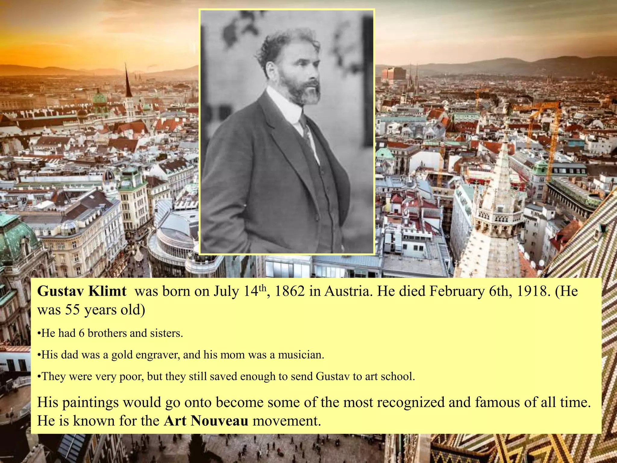 Gustav Klimt- 1st grade | PPT