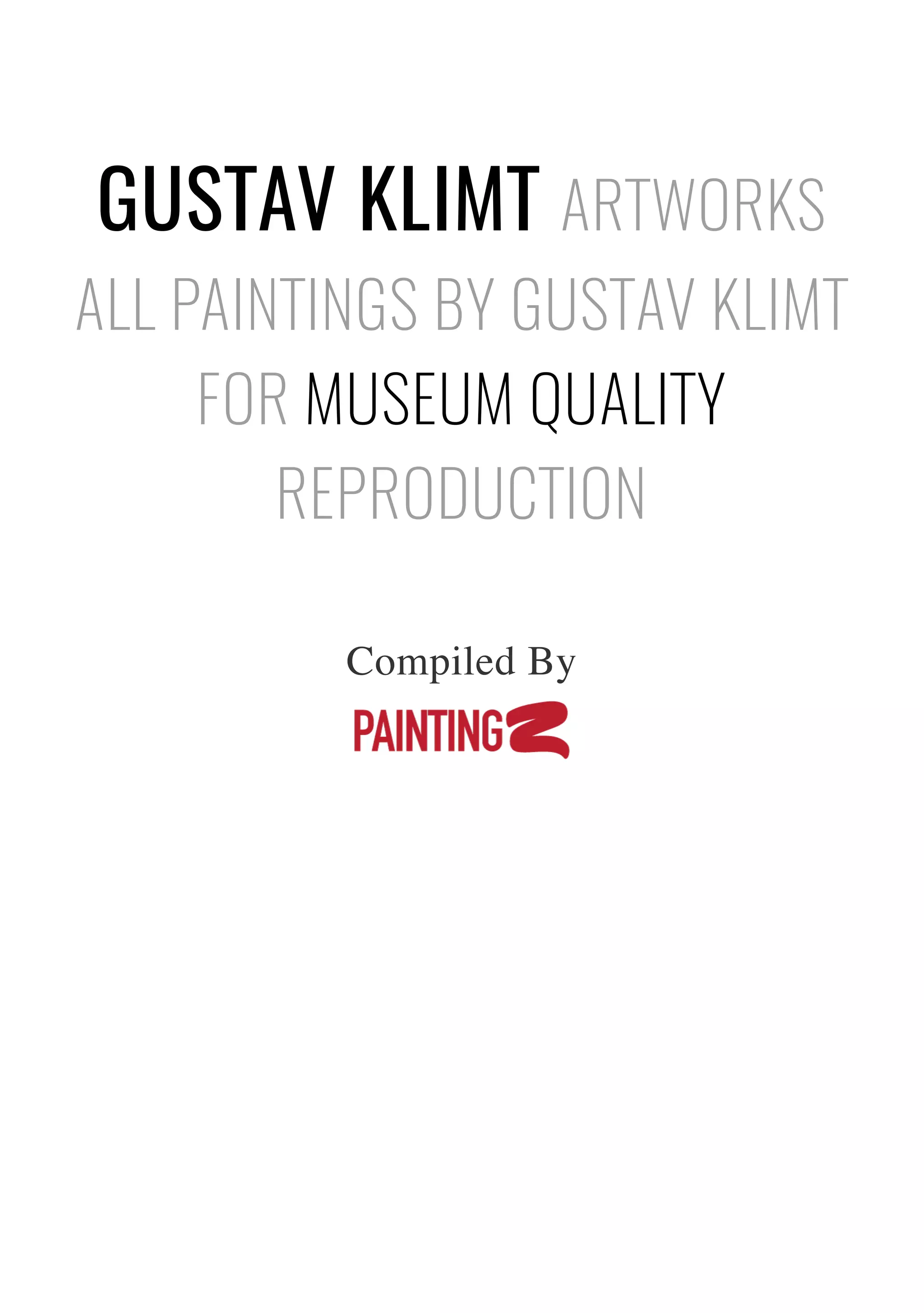 Gustav klimt paintings for reproduction | PDF