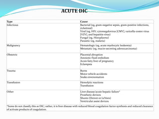 Disseminated intravascular coagulation | PPTX