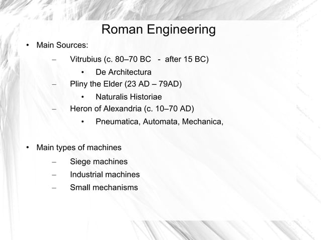 Session no. 3, 2011: Roman Engineering Machines and Mechanisms, by ...