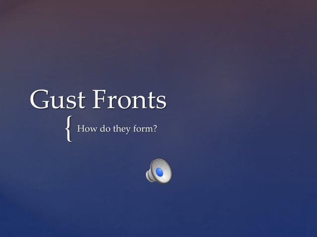 Gust front Presentation | PPT