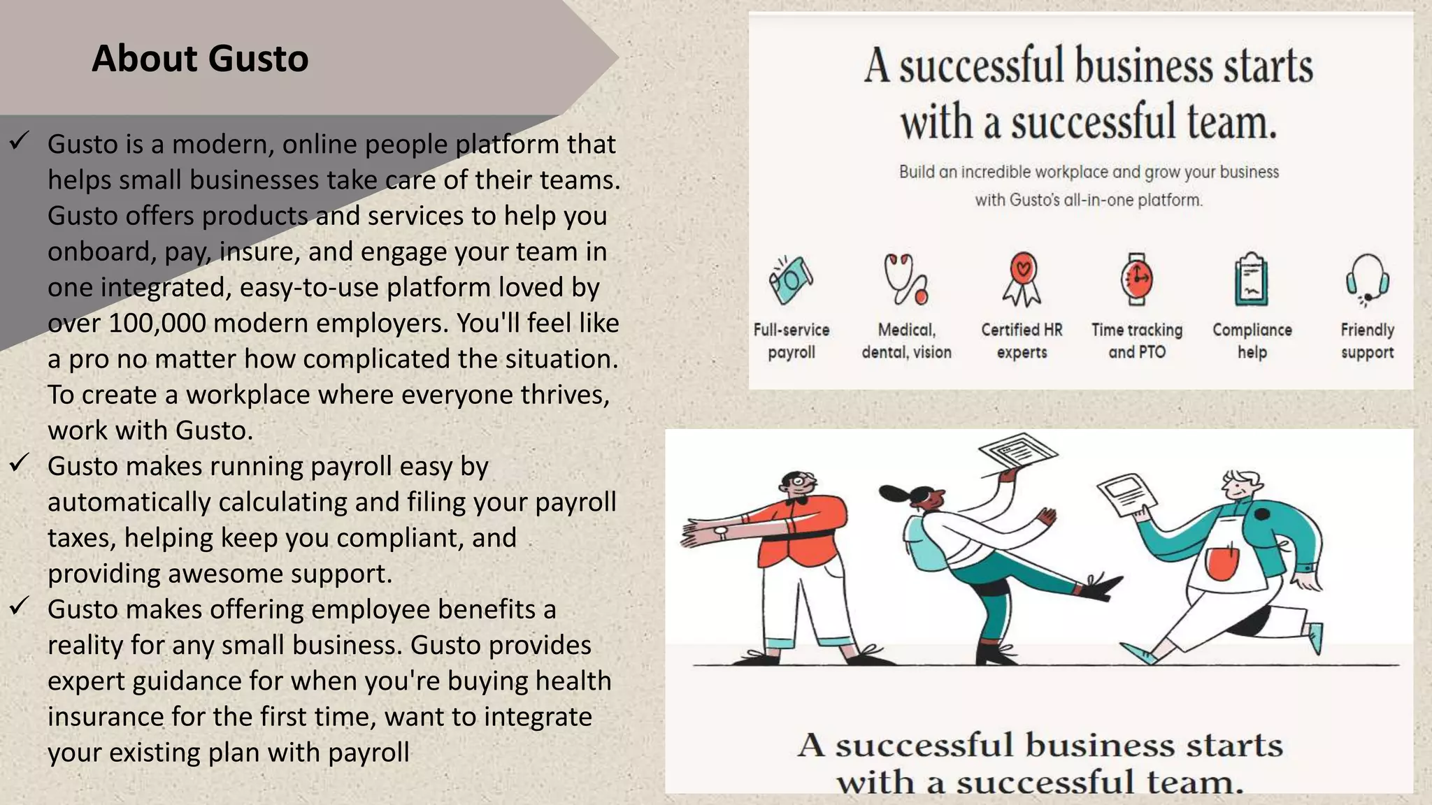 Presentation on gusto payroll | PPTX