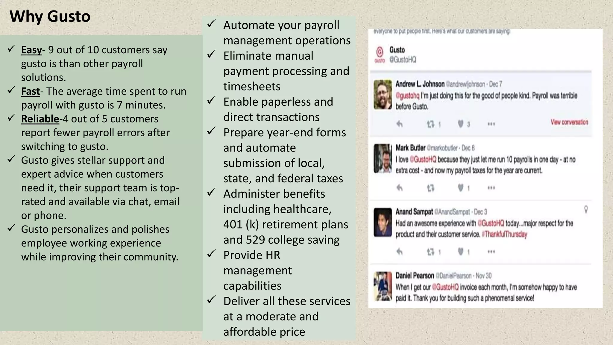 Presentation on gusto payroll | PPTX