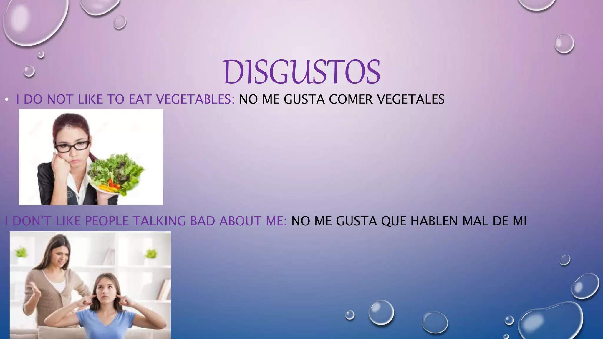 Gustos y disgustos | PPTX