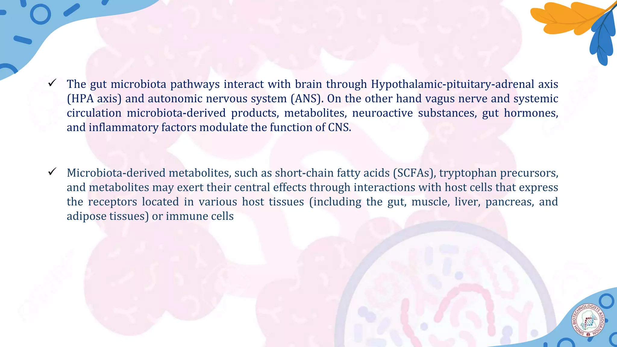 Microbiota and Gut-Brain Axis in Health | PPTX