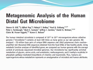 gut microbiome-Human microbiome project intro | PPT