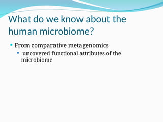 gut microbiome-Human microbiome project intro | PPT