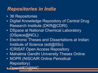 Institutional Repositories | PPT