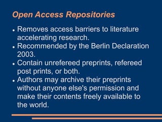 Institutional Repositories | PPT