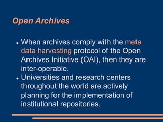 Institutional Repositories | PPT