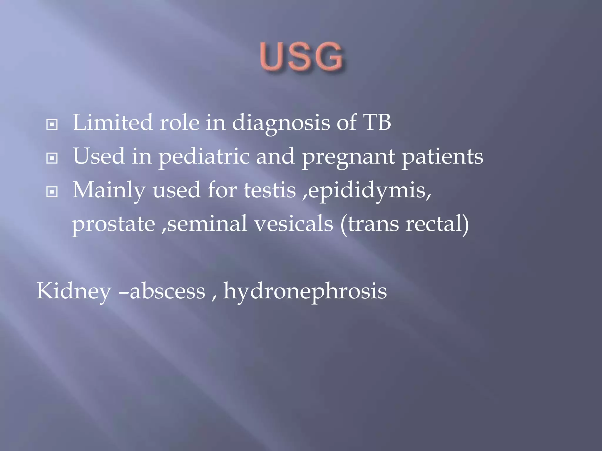 Genitourinary tuberculosis -2020 | PPTX