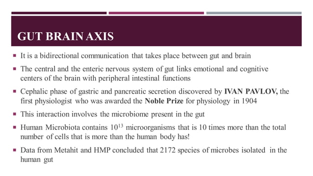 Gut brain axis and mechanism of microbiome in gut | PDF | Endocrine and ...