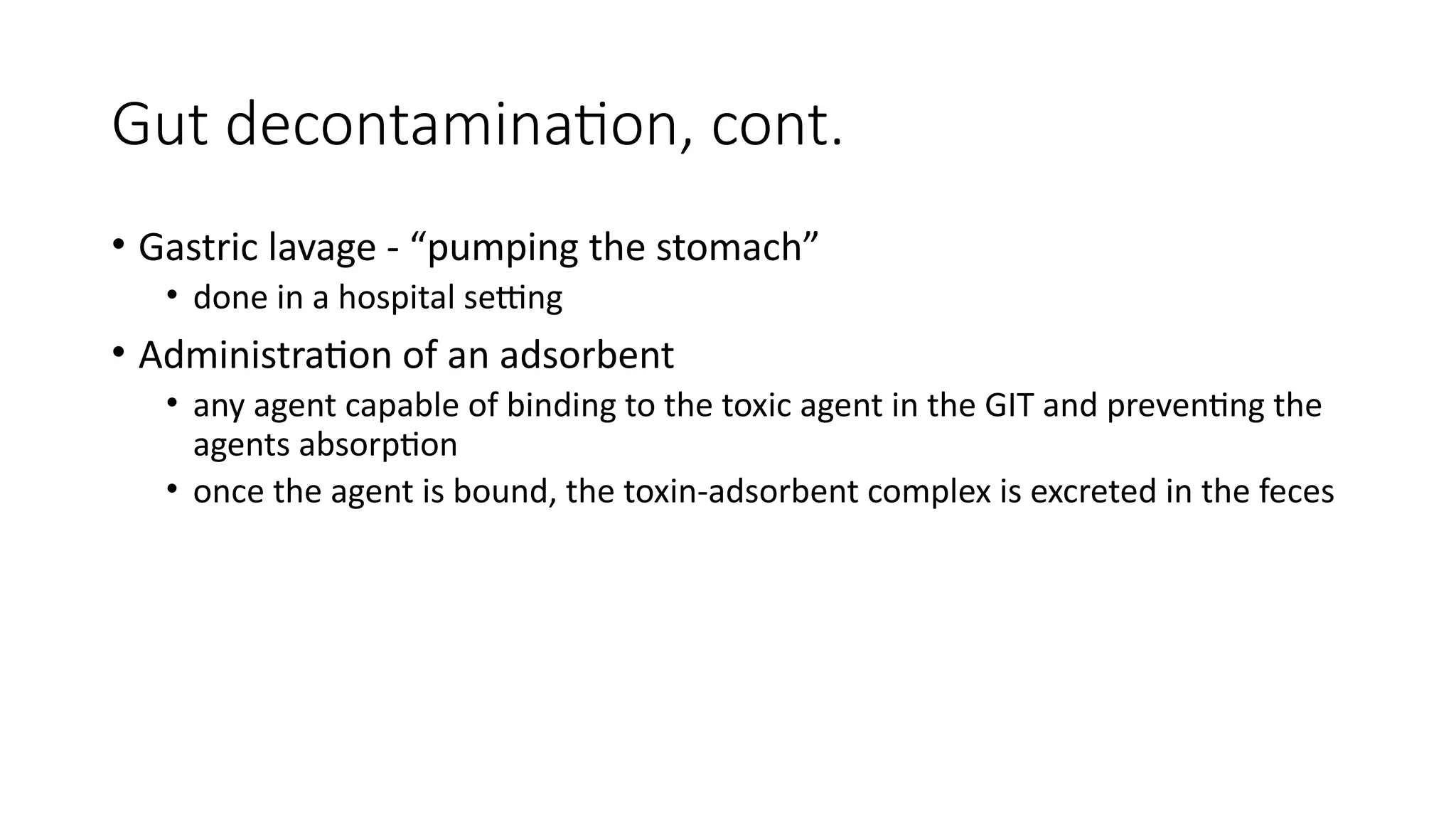 Gut decontamination.- forensic science toxins | PPTX