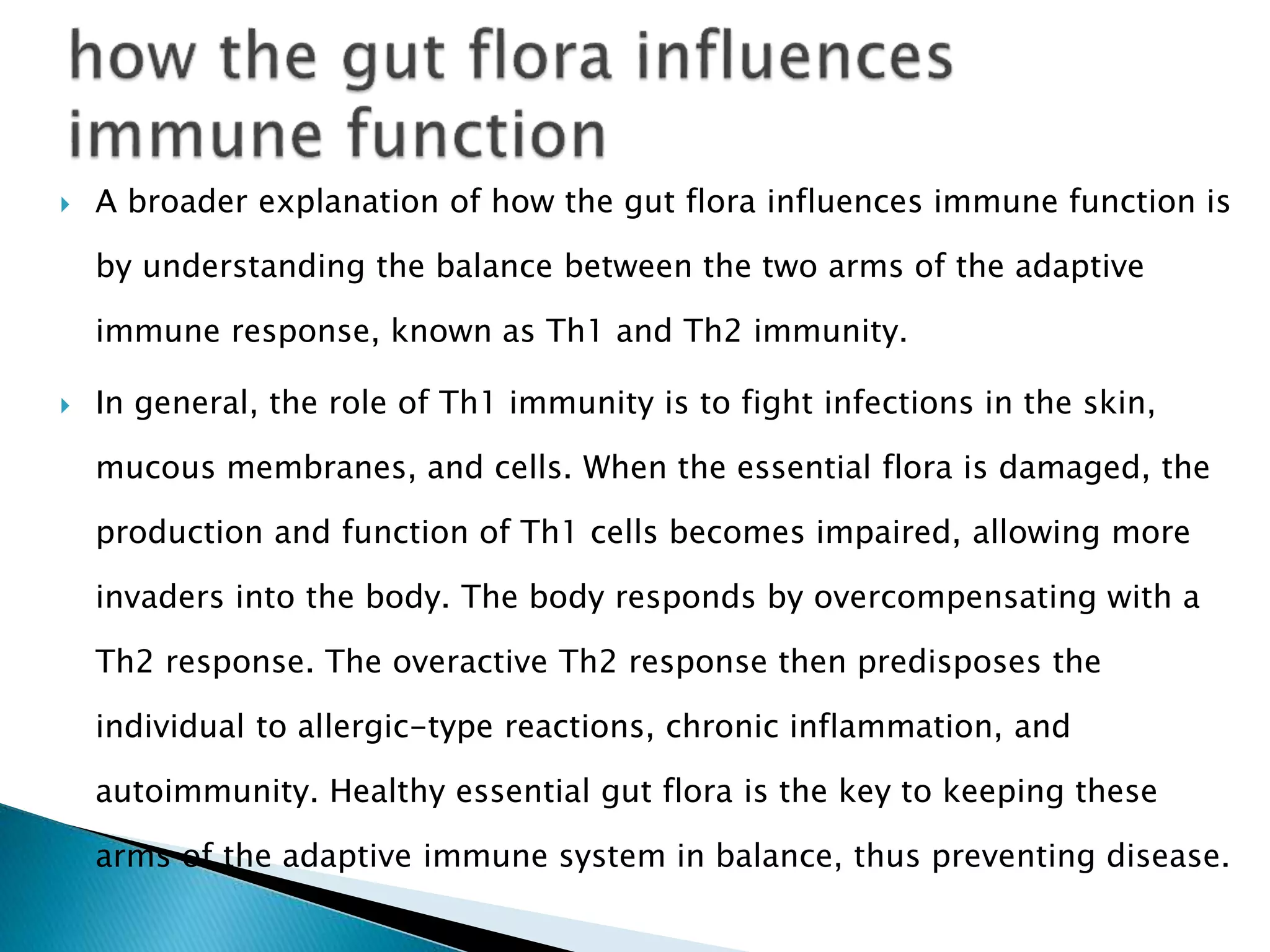 Gut flora and immunity | PPTX