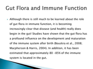 Gut flora and immunity | PPTX