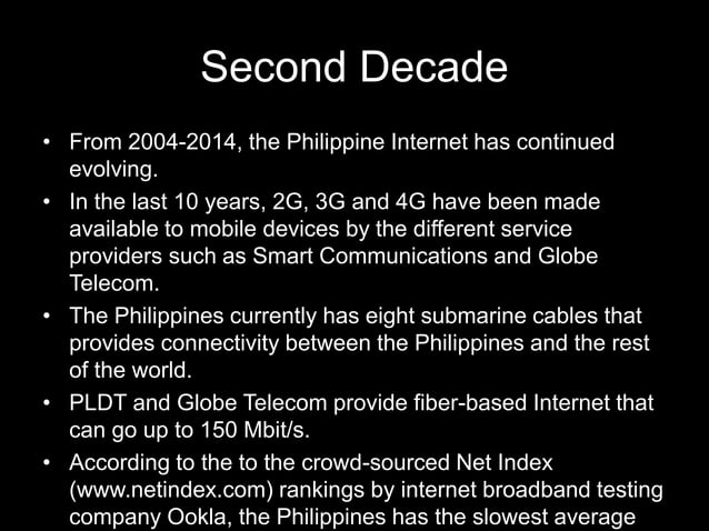 The Past Two Decades of Philippine Internet | PPT
