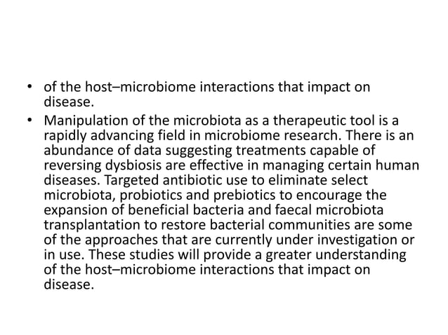 GUT MICROBIOME AND ITS FUNCTIONS IN THE COLON | PPTX | Digestive Disorders | Diseases and Conditions