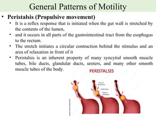 Gut Motility : Oesophagus to the rectum. | PPTX