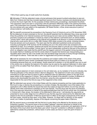 Gutnick v Dow Jones | PDF