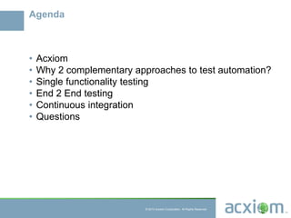 Database solutions test automation | PPT