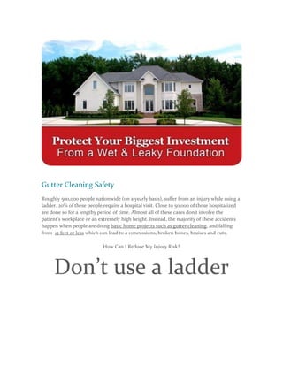 Gutter Cleaning Injuries | PDF