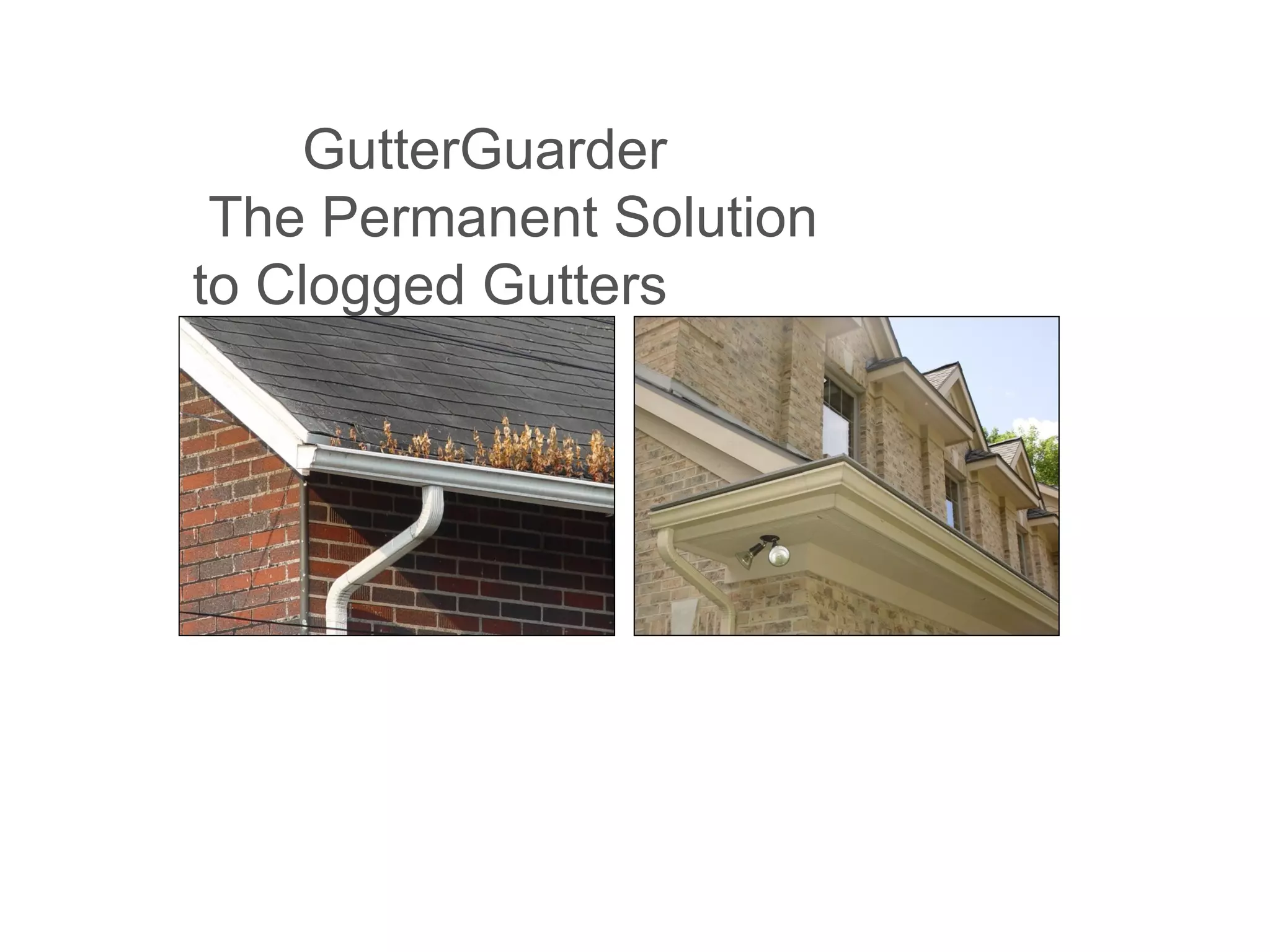 Gutter Guarder Power Point | PPT