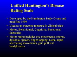 Diagnosis of Huntington's Disease | PPT