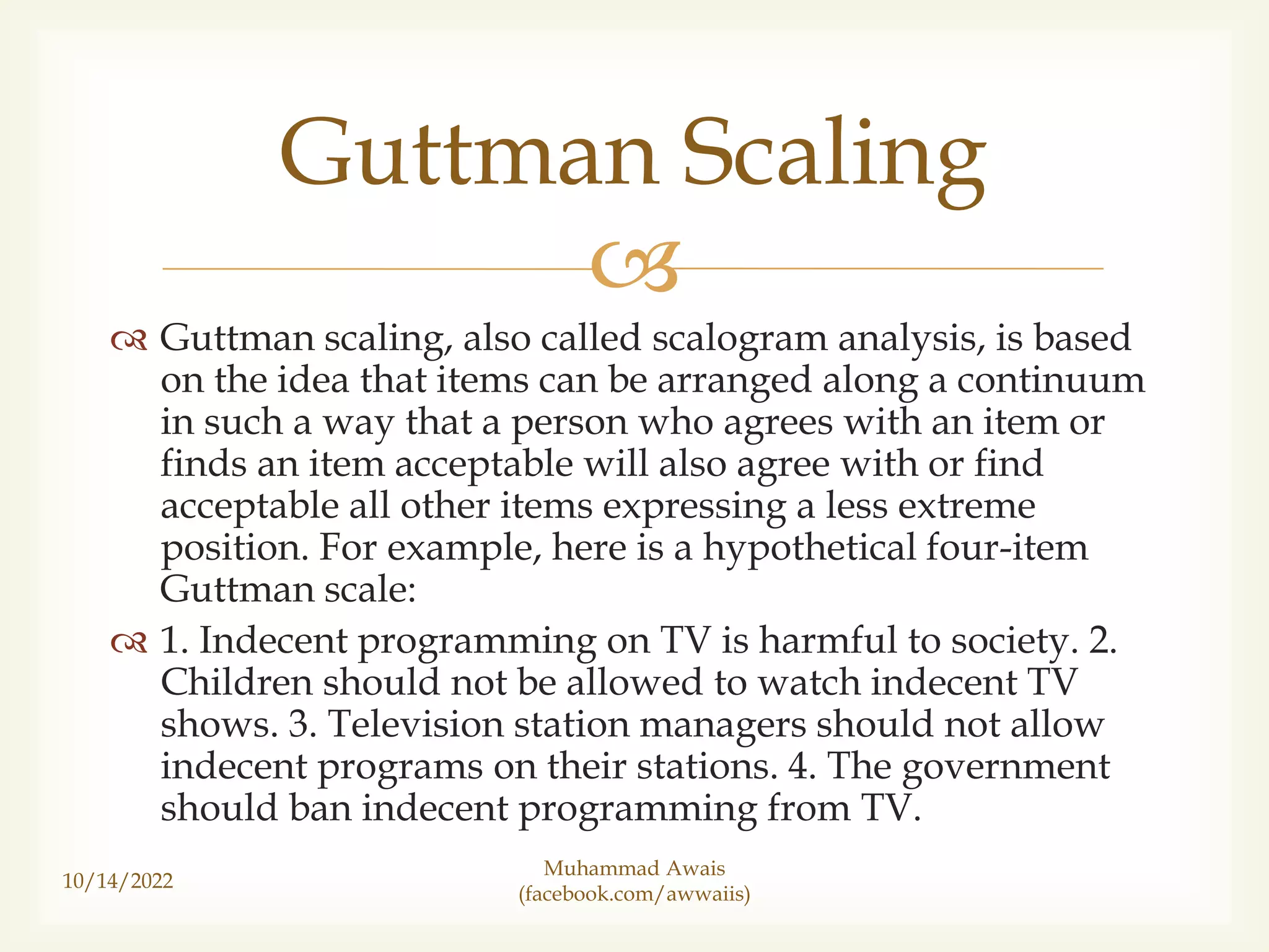 Guttman Scale - Mass Media Research.pptx