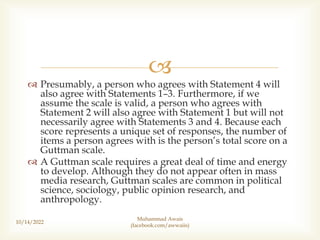 Guttman Scale - Mass Media Research.pptx