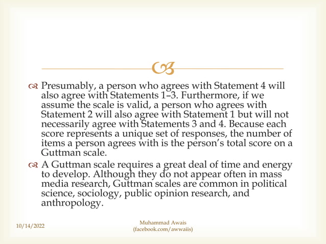 Guttman Scale - Mass Media Research.pptx