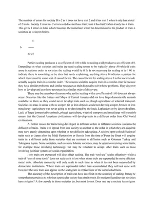 Guttman scale analysis and its use to explain cultural evolution and ...